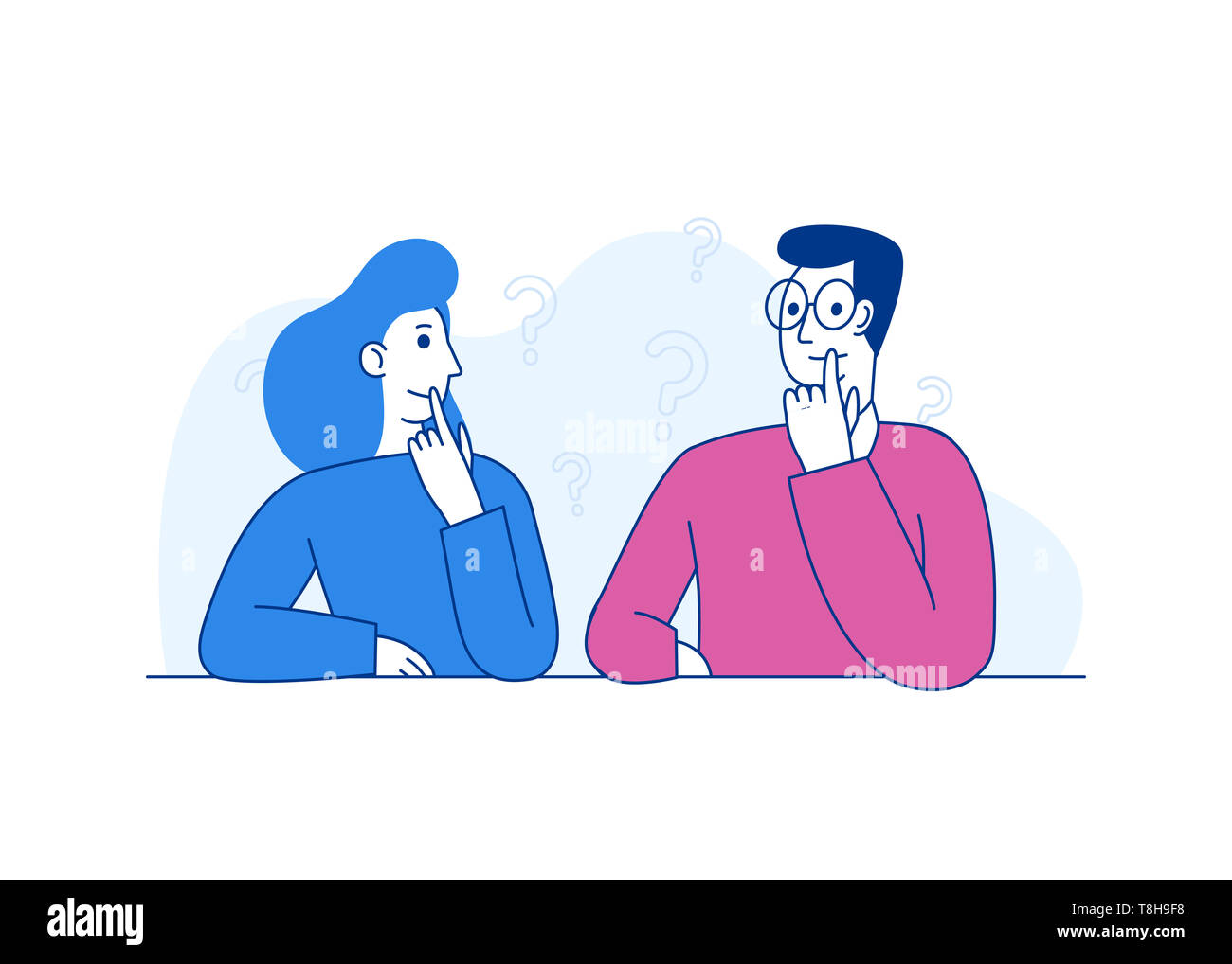 Thinking Man Vector High Resolution Stock Photography and Images - Alamy