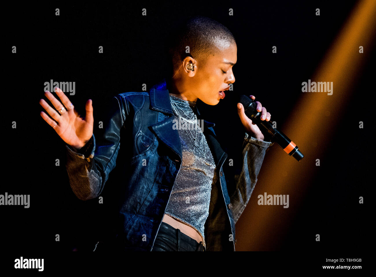 The Nigerian-American singer Annahstasia Enuke performing live on stage ...