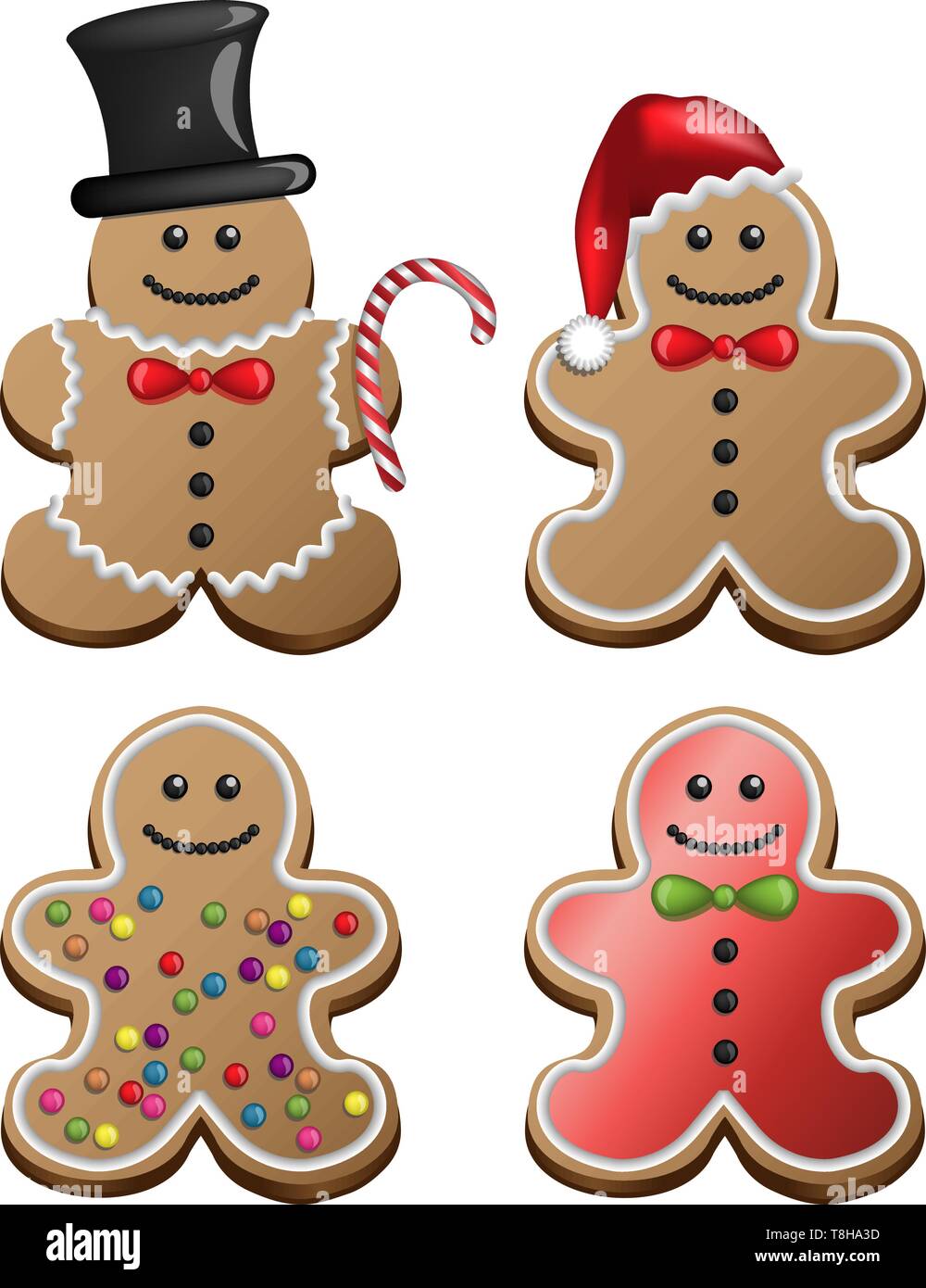 Gingerbread man ginger bread person Stock Vector Images - Alamy