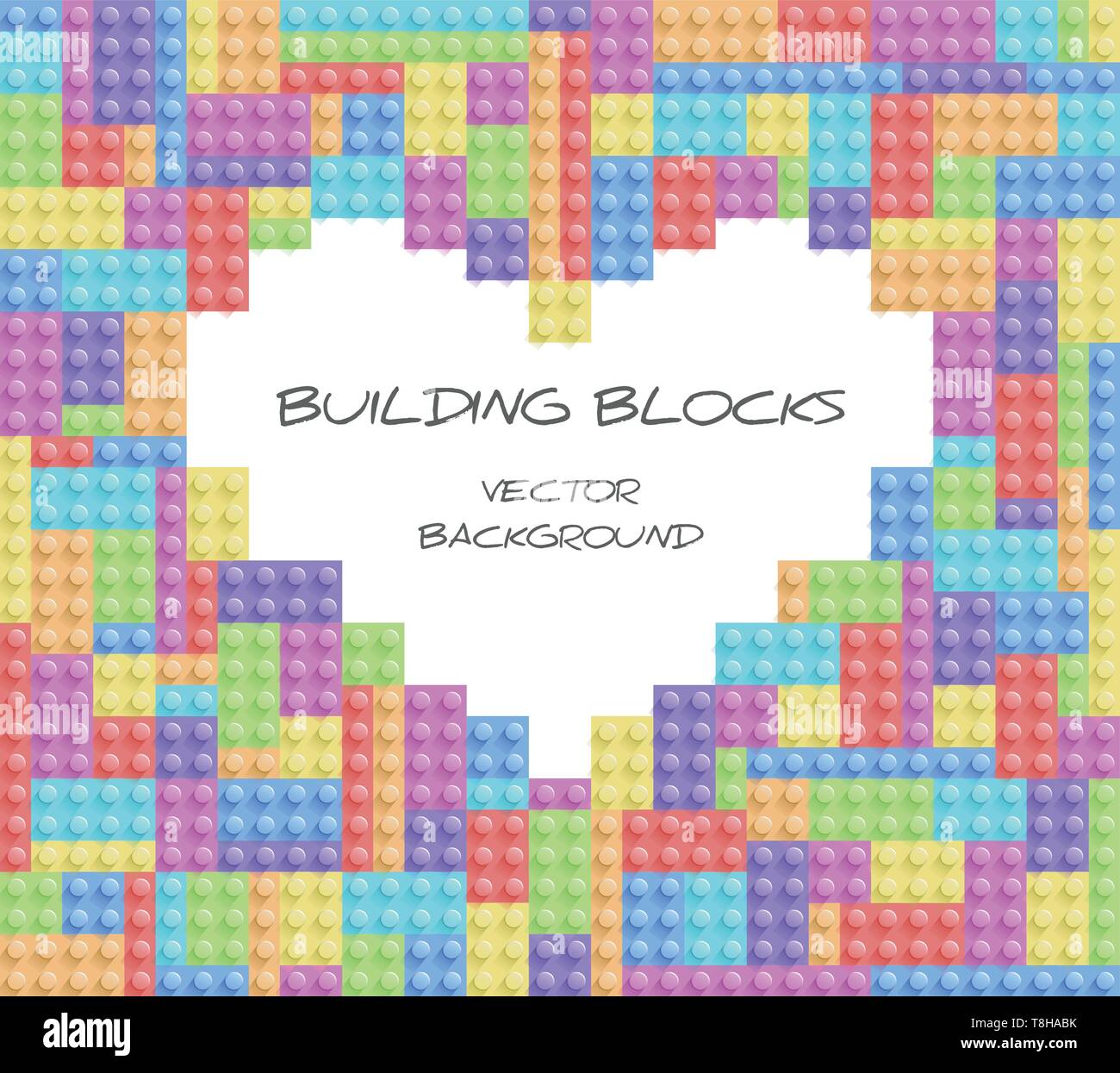 building blocks heart Stock Vector Image & Art - Alamy