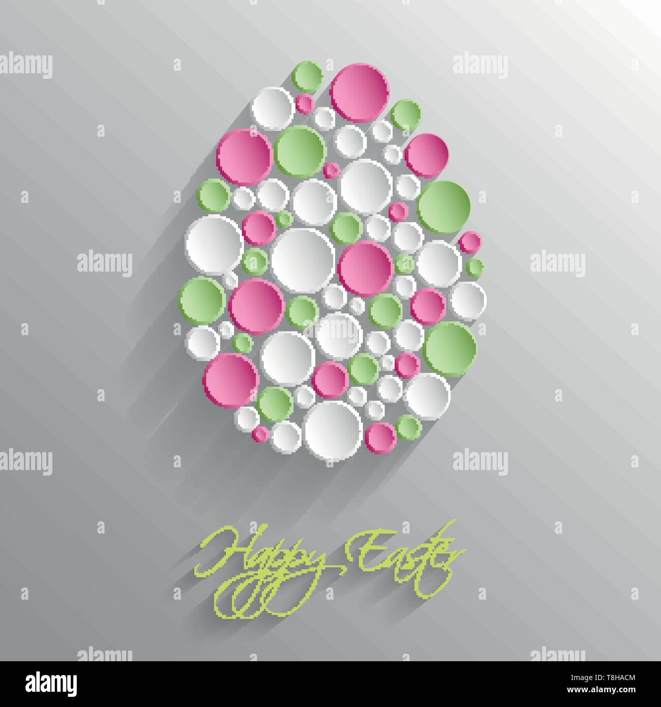 happy easter abstract colorful dot design Stock Vector Image & Art - Alamy