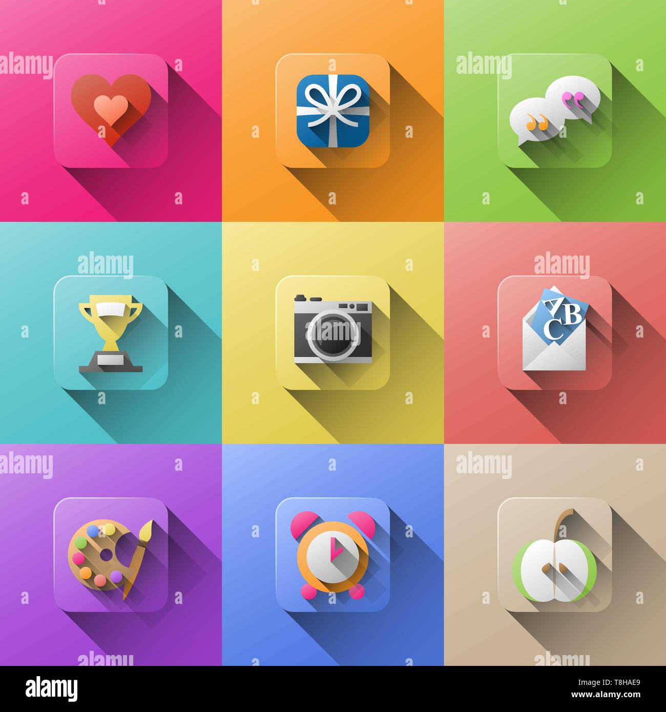 Mobile marketing in flat Stock Vector Images - Alamy