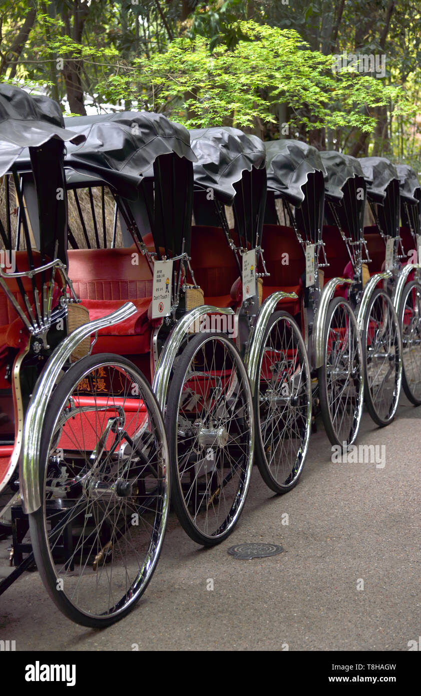 couple in carriage Arashiyama Japan Stock Photo - Alamy