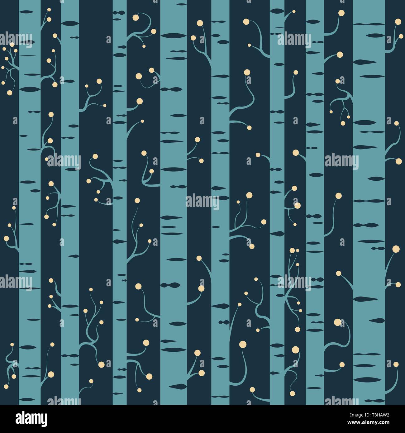 seamless night tree background pattern vector Stock Vector Image & Art ...