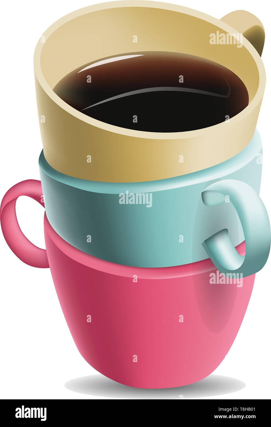 stacked colorful coffee cups vector Stock Vector Image & Art - Alamy stacked colorful coffee cups vector Stock Vector Image & Art - Alamy