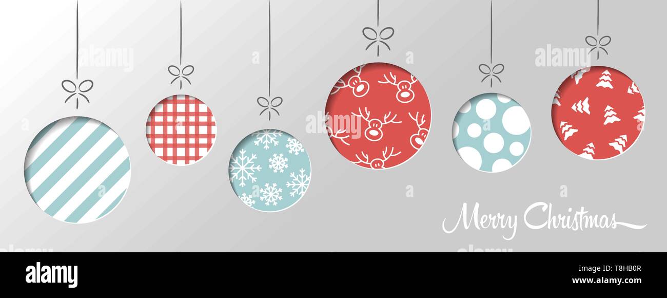 Christmas baubles on snow Stock Vector Images - Alamy