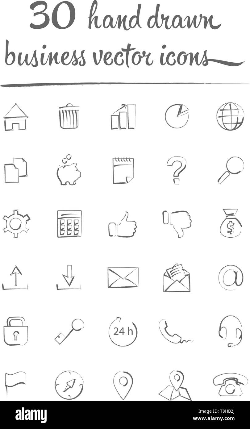 Hand drawing business statistics Black and White Stock Photos & Images ...