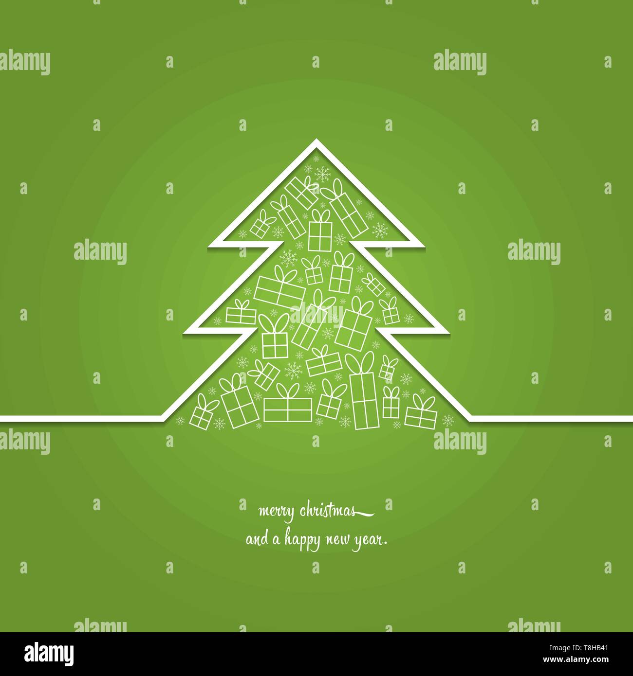 Xmas present gift winter Stock Vector Images - Alamy