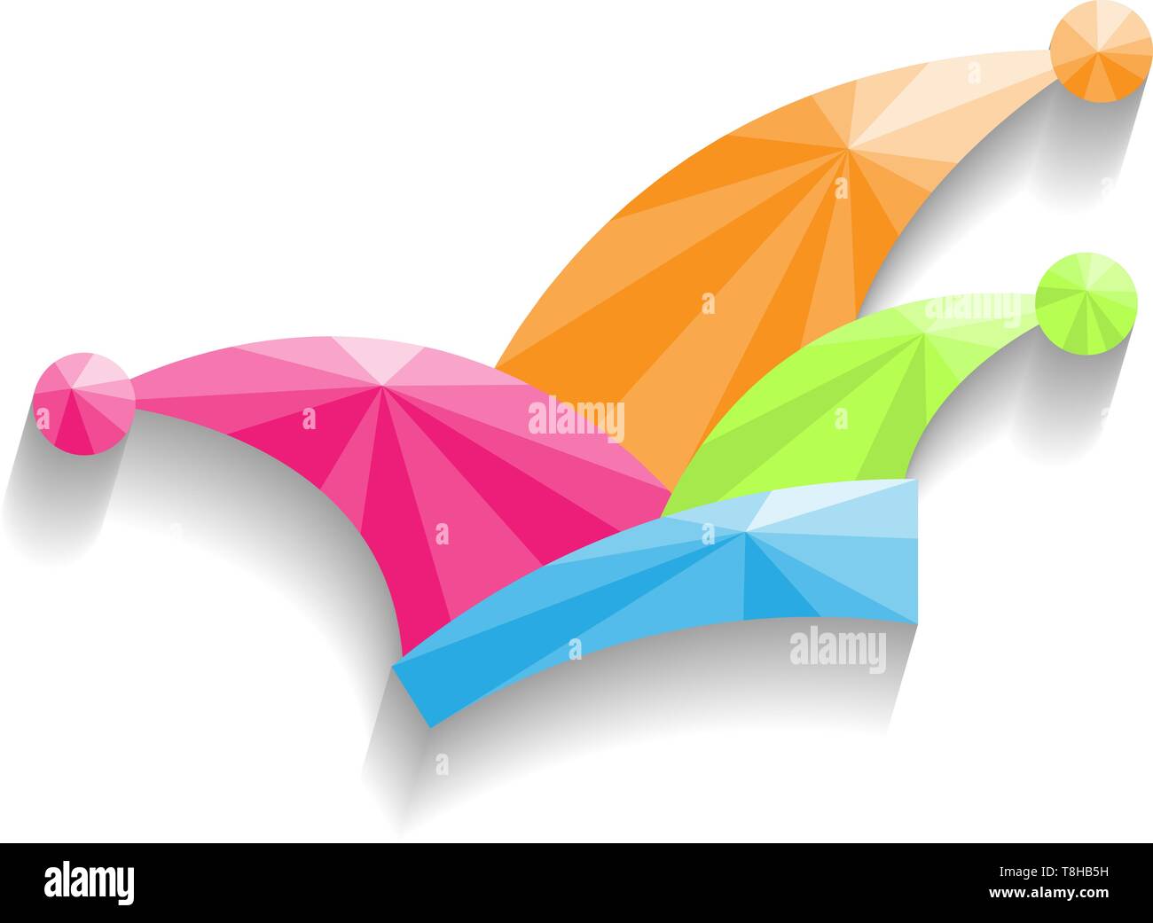 carnival jester hat Stock Vector Image & Art - Alamy