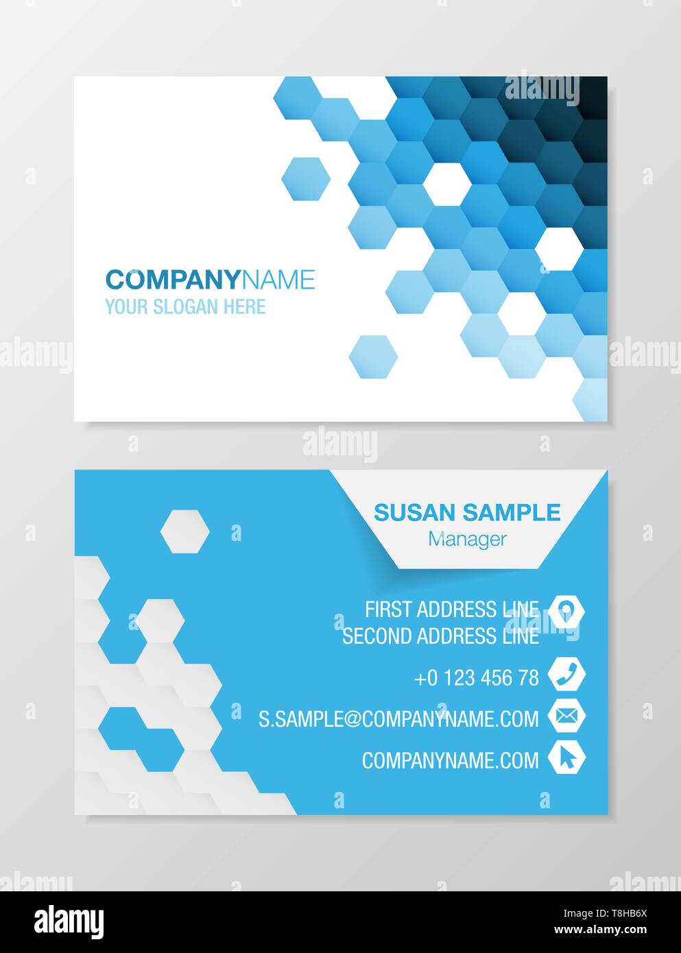 Template corporate concept blue Stock Vector Images - Alamy