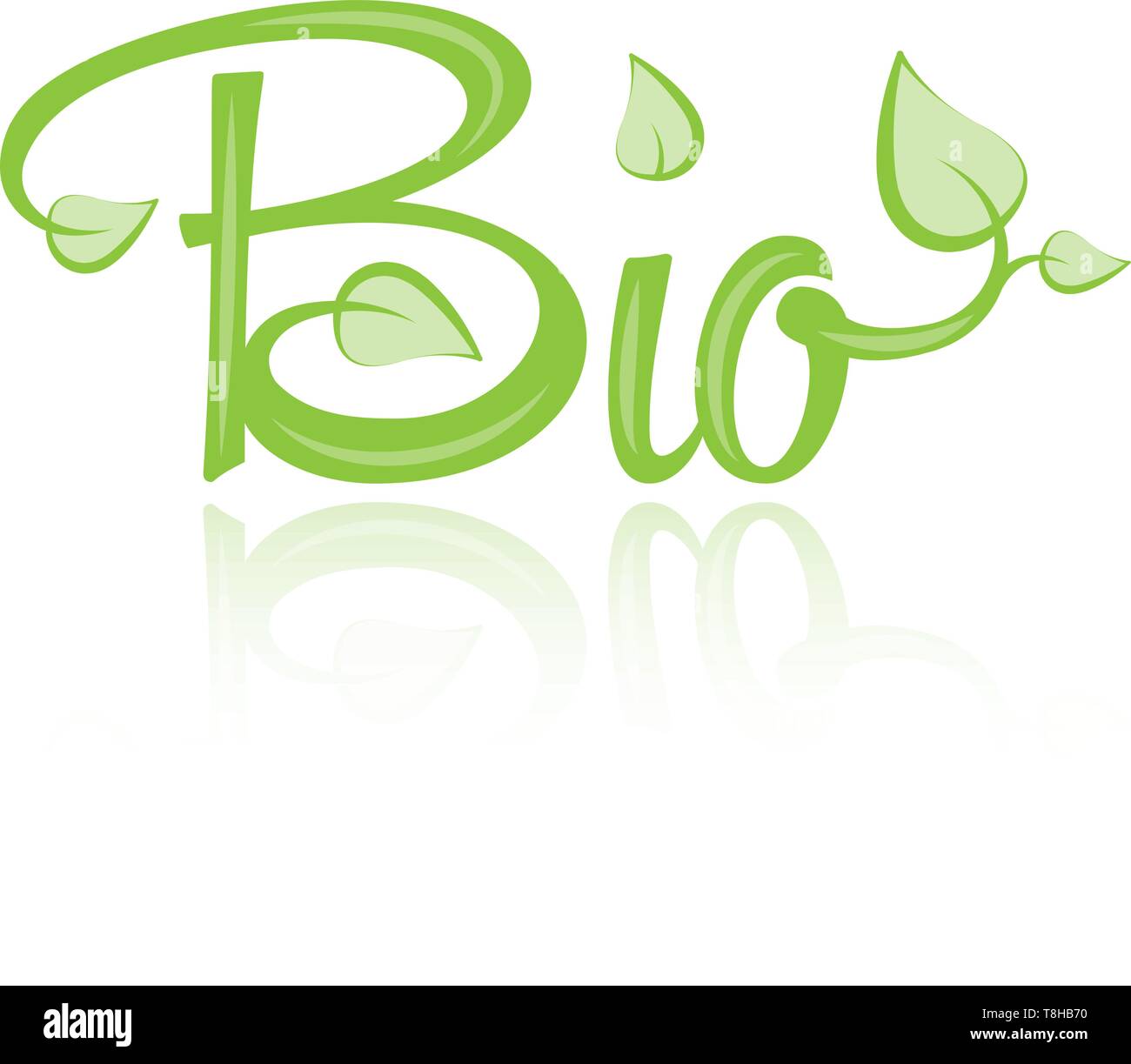 green bio label Stock Vector Image & Art - Alamy