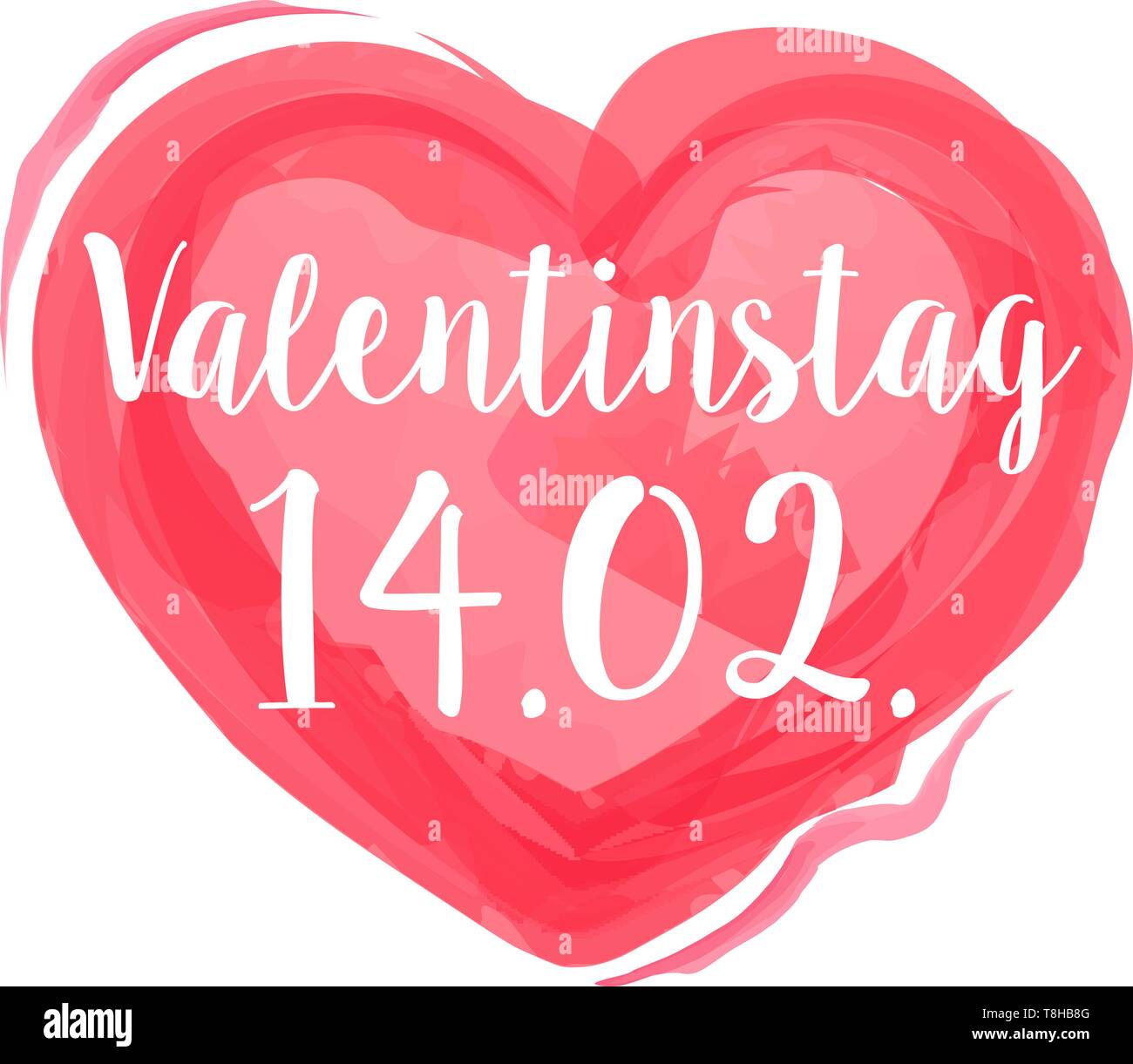 Valentine watercolor hi-res stock photography and images - Alamy