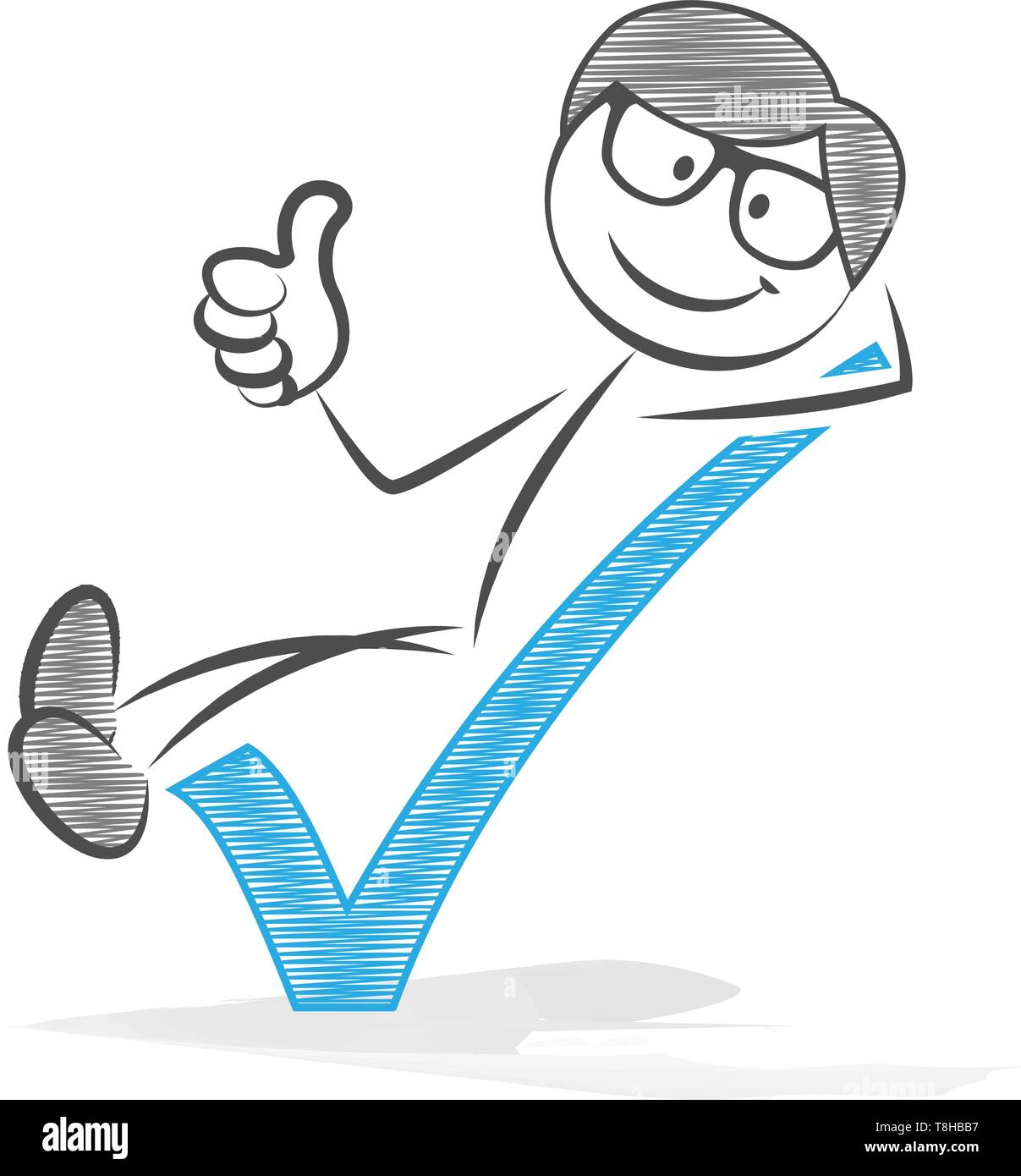 Stick figure illustration hi-res stock photography and images - Alamy