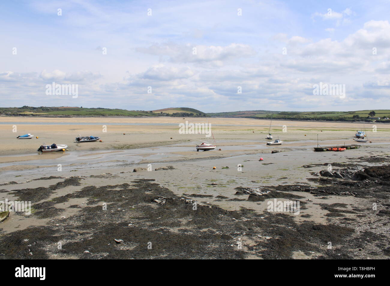 Padstow Harbour and estuary Cornwall Stock Photo - Alamy