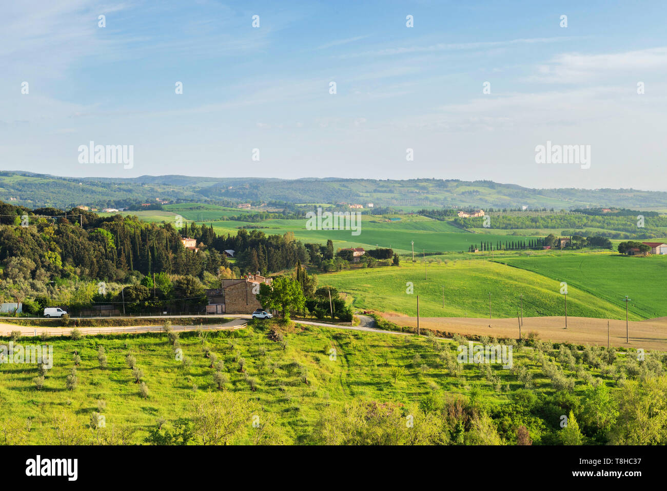 Beautiful spring landscape in Tuscany Stock Photo - Alamy