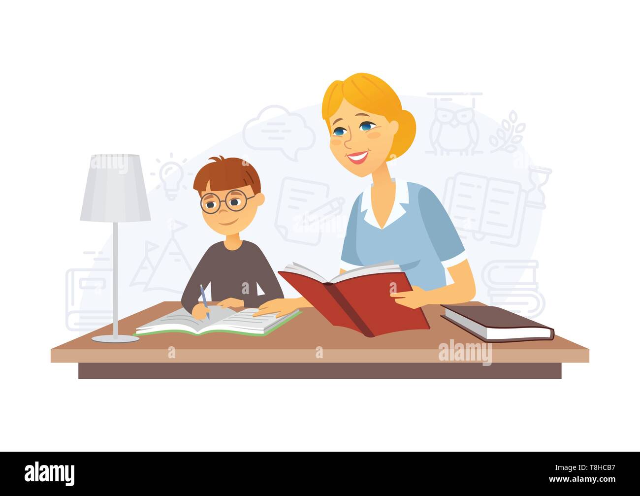 Male tutor Stock Vector Images - Alamy