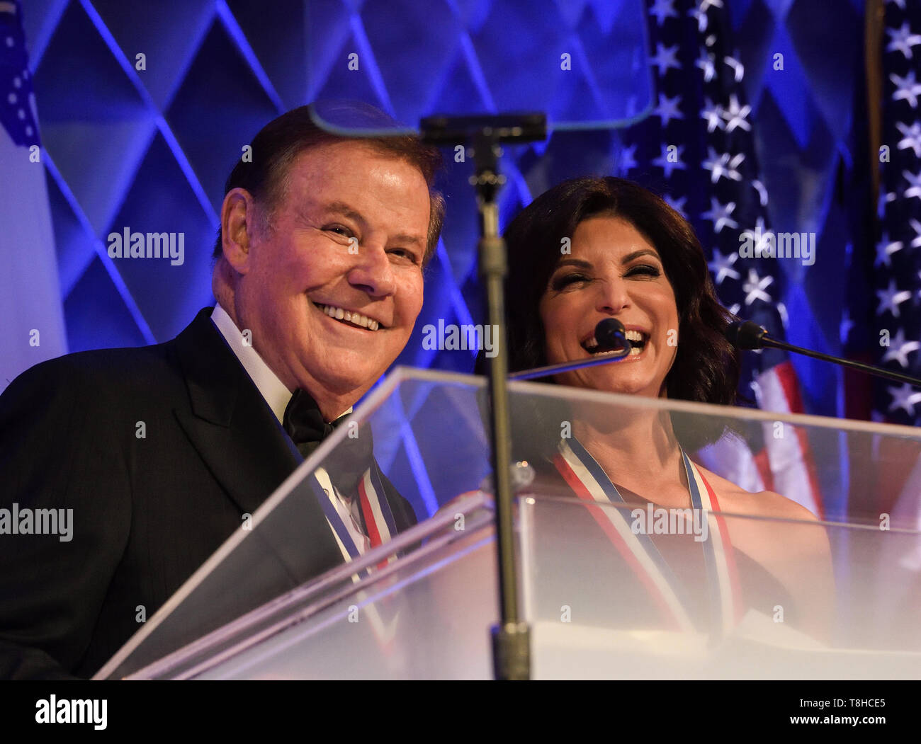 New York, United States. 11th May, 2019. Marvin Scott and Tamsen Fadal ...