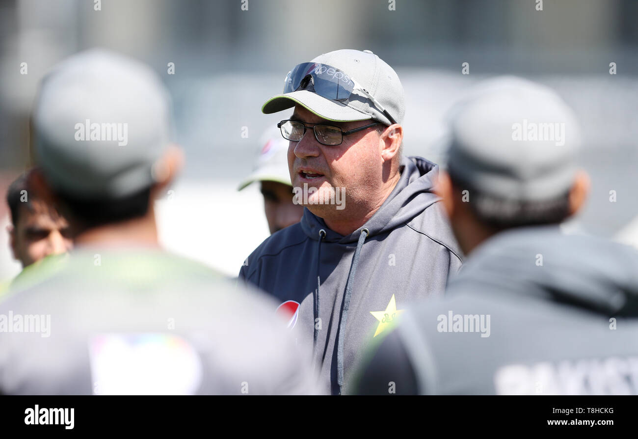 Pakistan head coach Mickey Arthur during the nets session at the ...