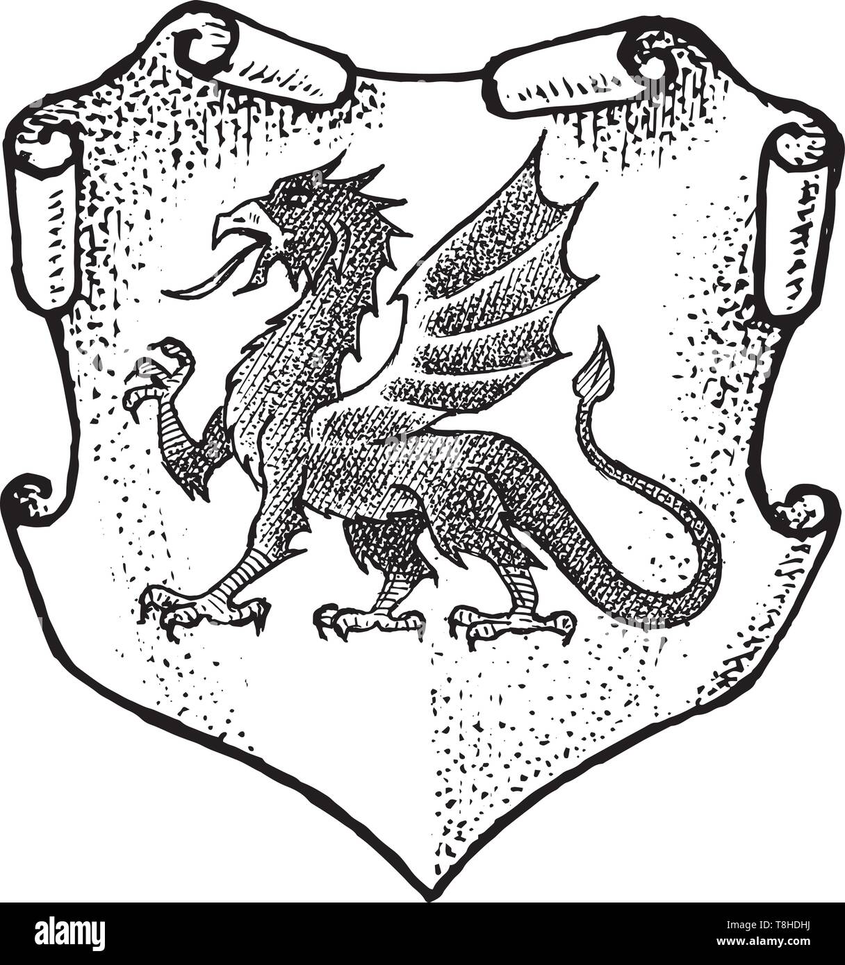 Medieval Dragon Symbol