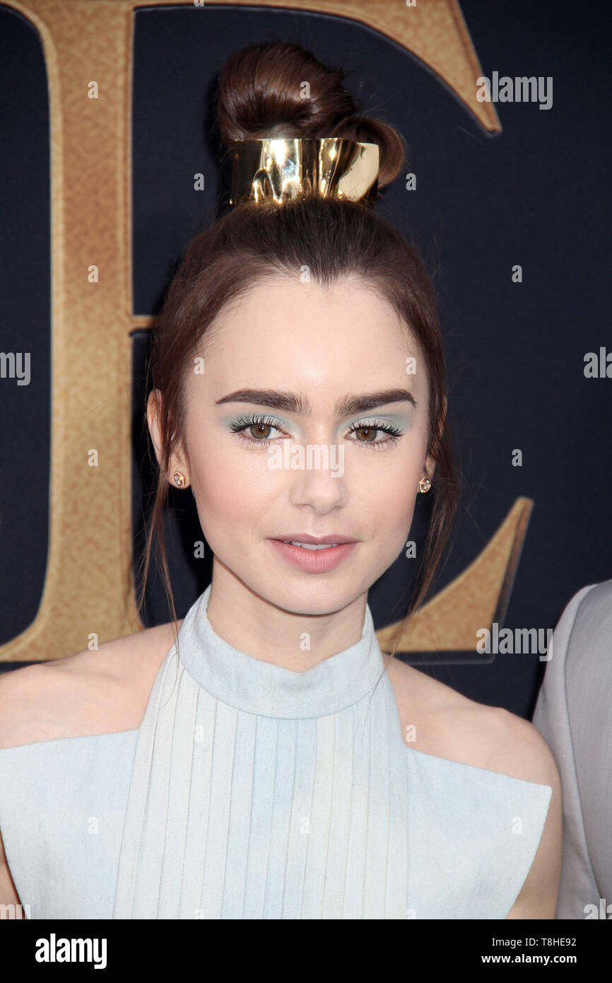 Lily Collins 05/08/2019 The Los Angeles Premiere of "Tolkien" held at ...