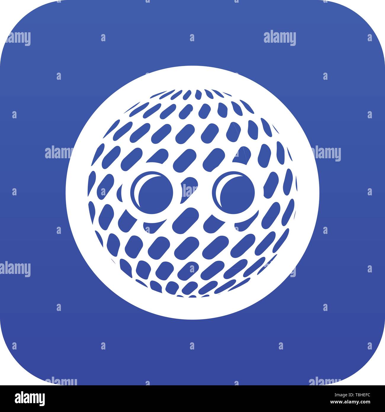 Disco button icon blue vector Stock Vector Image & Art - Alamy