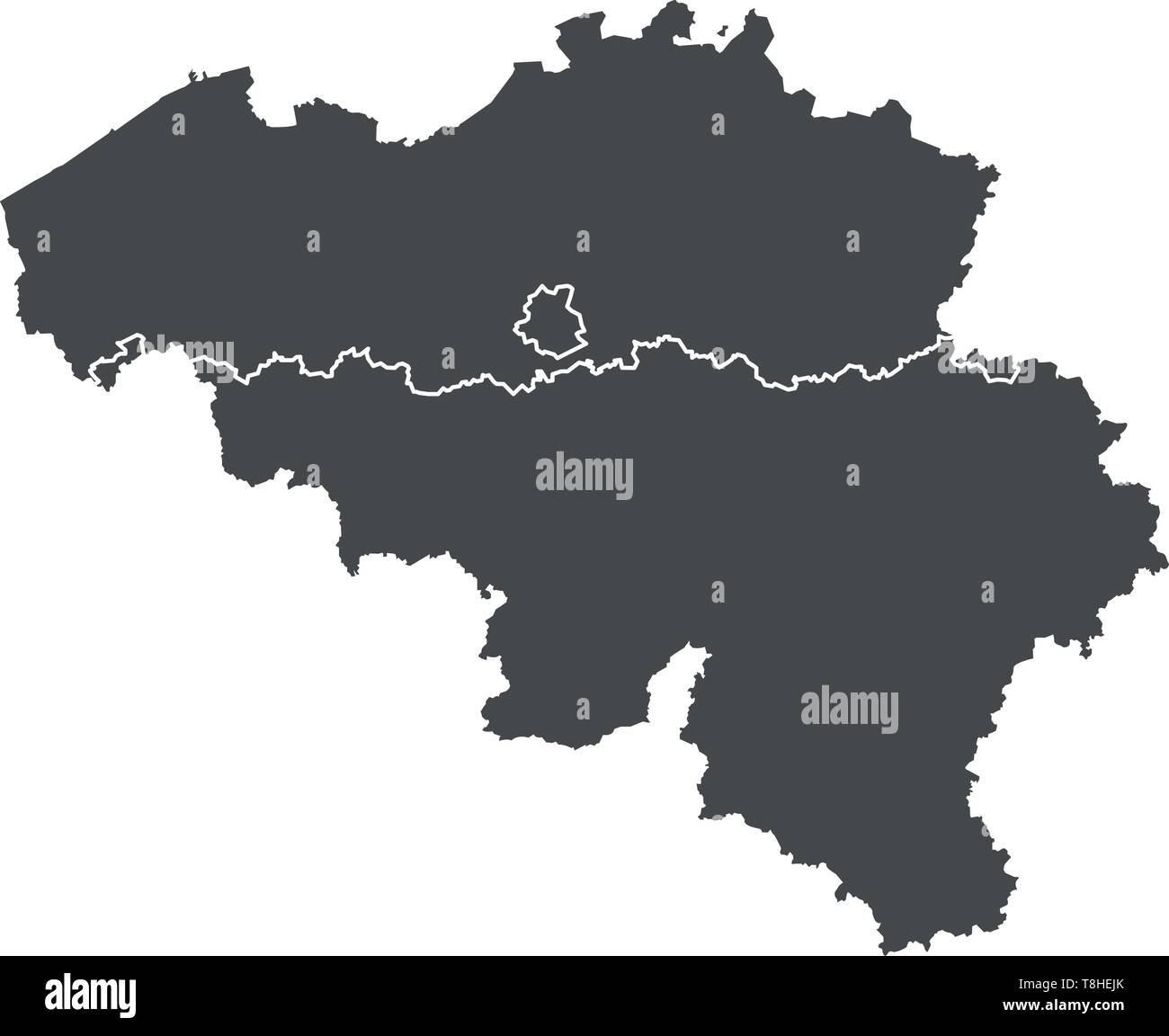 Map of belgium Stock Vector Images - Alamy