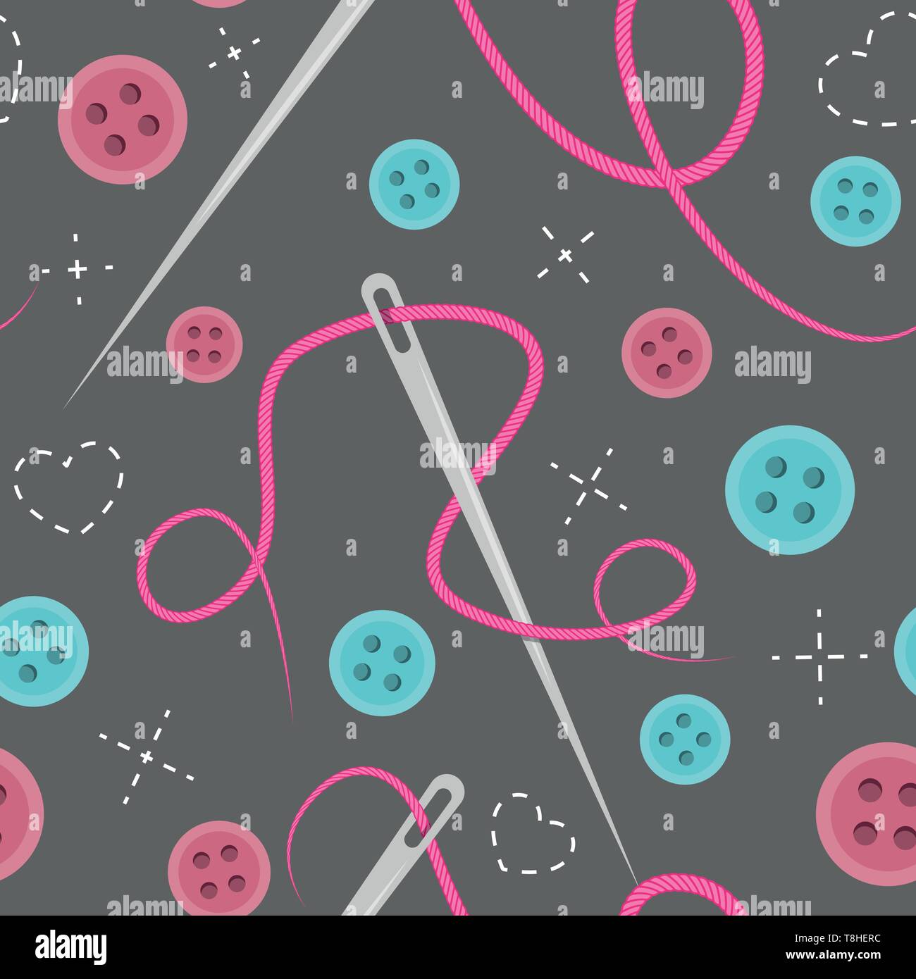 seamless sewing tailer background pattern Stock Vector Image & Art - Alamy