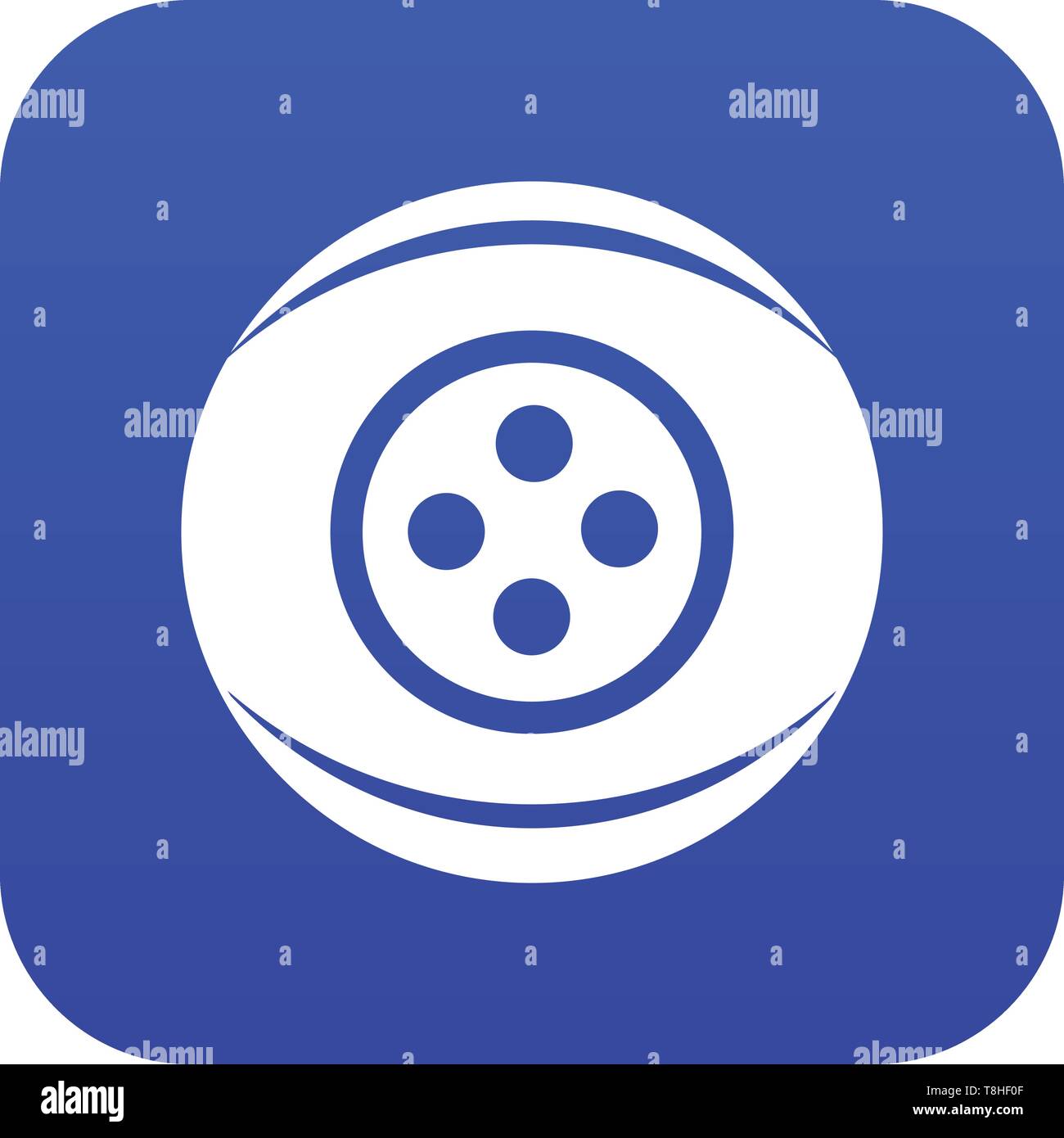 Clothing button icon blue vector Stock Vector Image & Art - Alamy