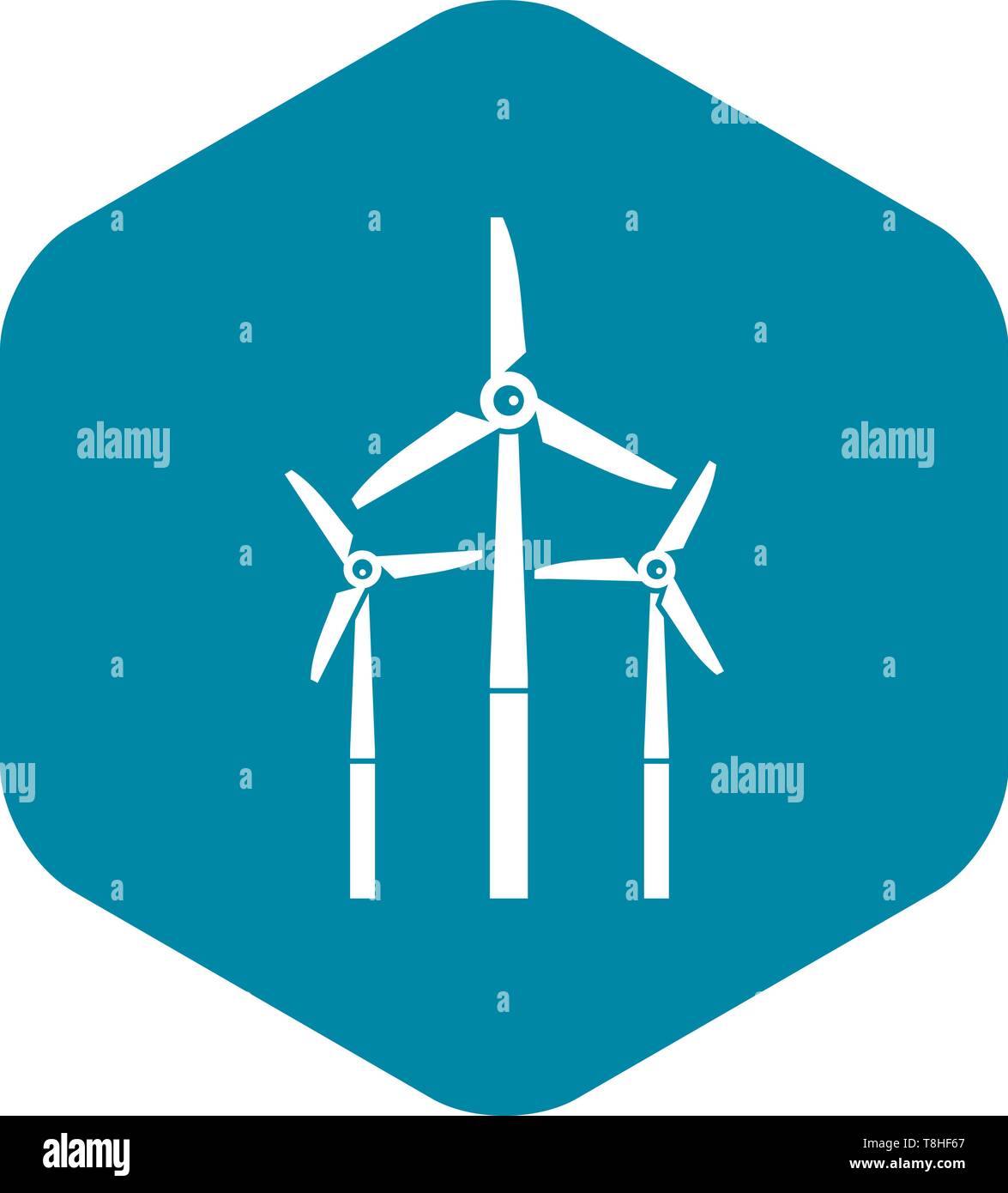 Windmill icon, simple style Stock Vector Image & Art - Alamy