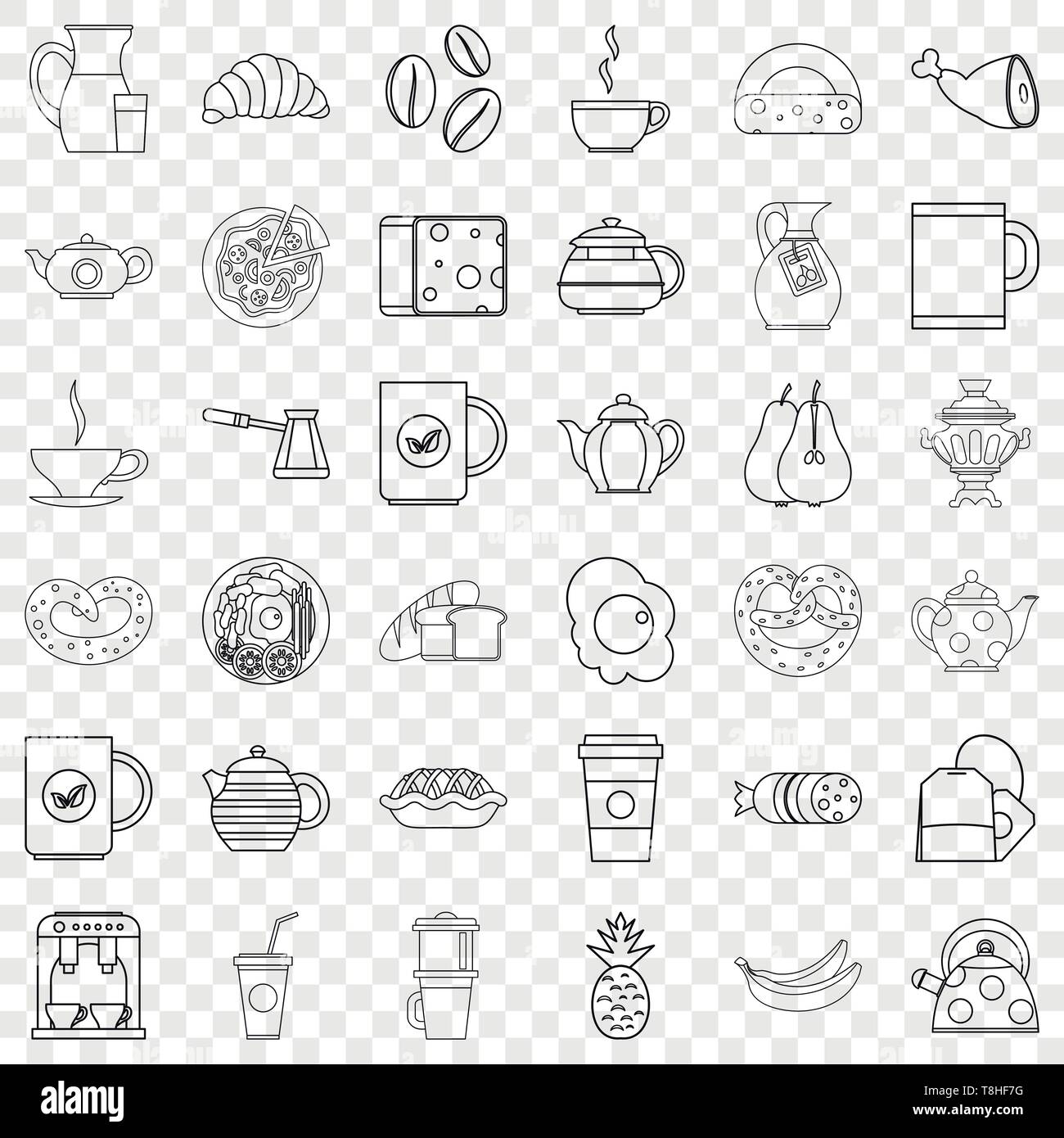 Coffee icons set, outline style Stock Vector Image & Art - Alamy Coffee icons set, outline style Stock Vector Image & Art - Alamy