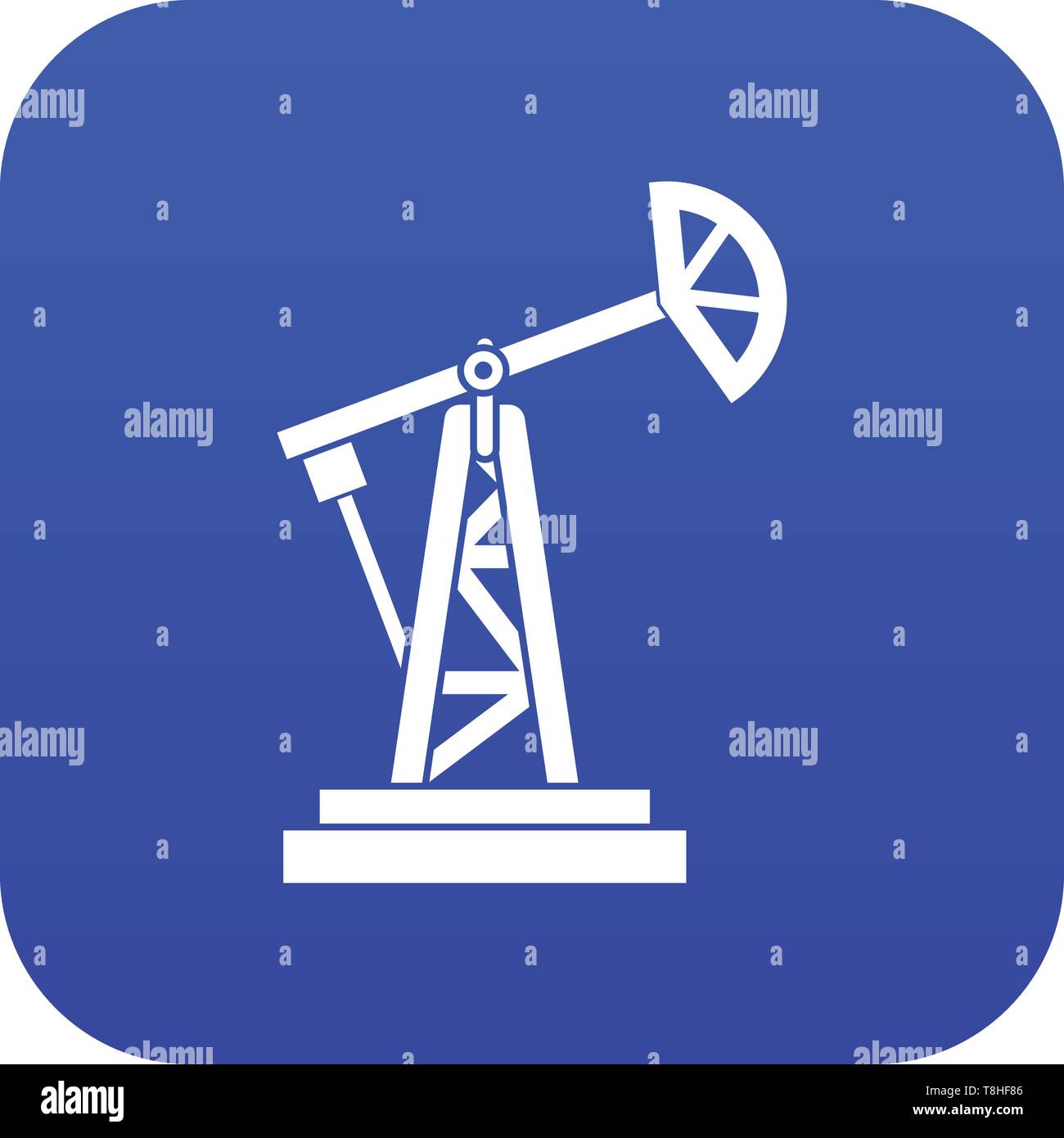 Oil rig icon digital blue Stock Vector Image & Art - Alamy