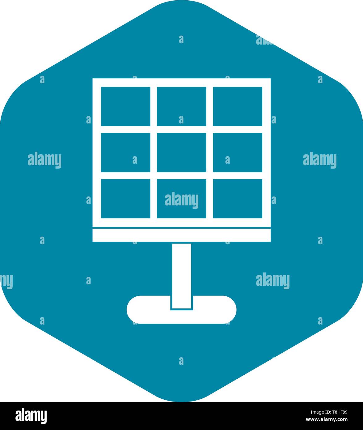 Solar battery icon, simple style Stock Vector Image & Art - Alamy