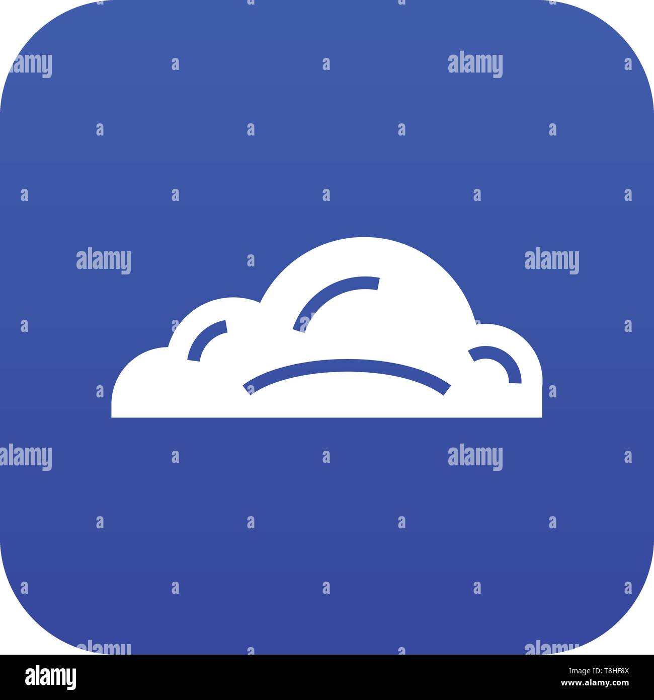 Business cloud icon blue vector Stock Vector Image & Art - Alamy
