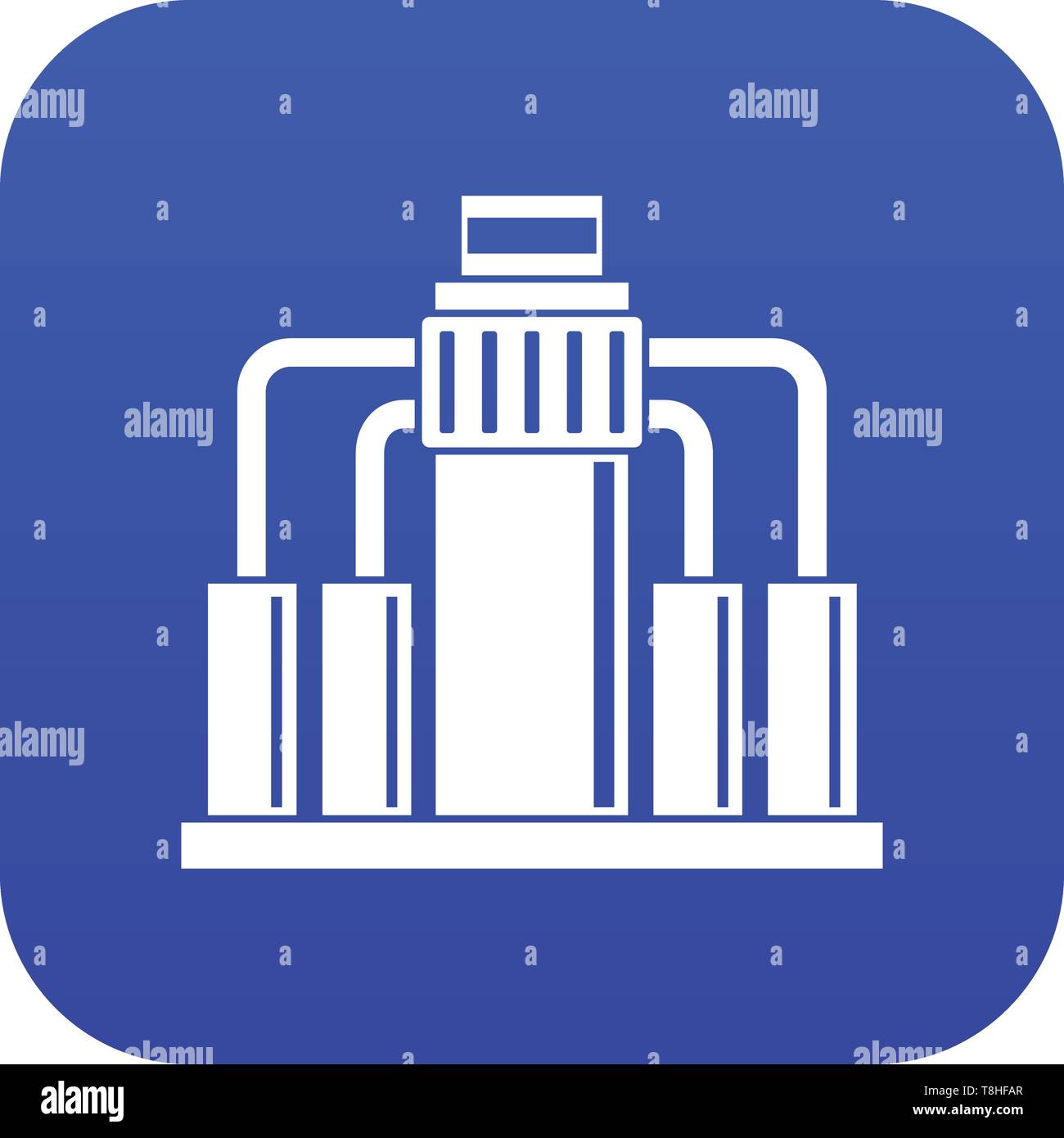 Oil refining icon digital blue Stock Vector Image & Art - Alamy