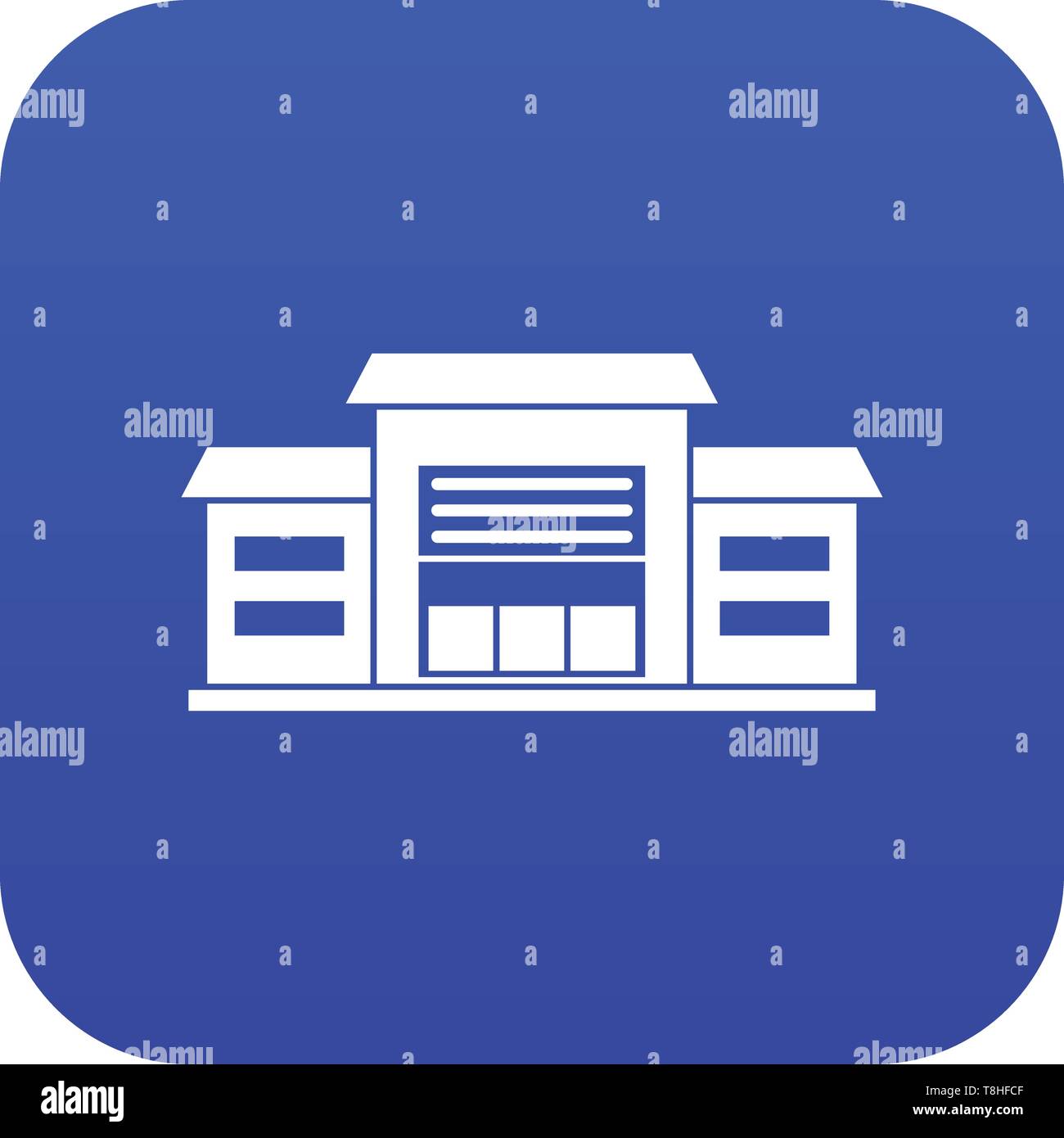 Warehouse icon digital blue Stock Vector Image & Art - Alamy