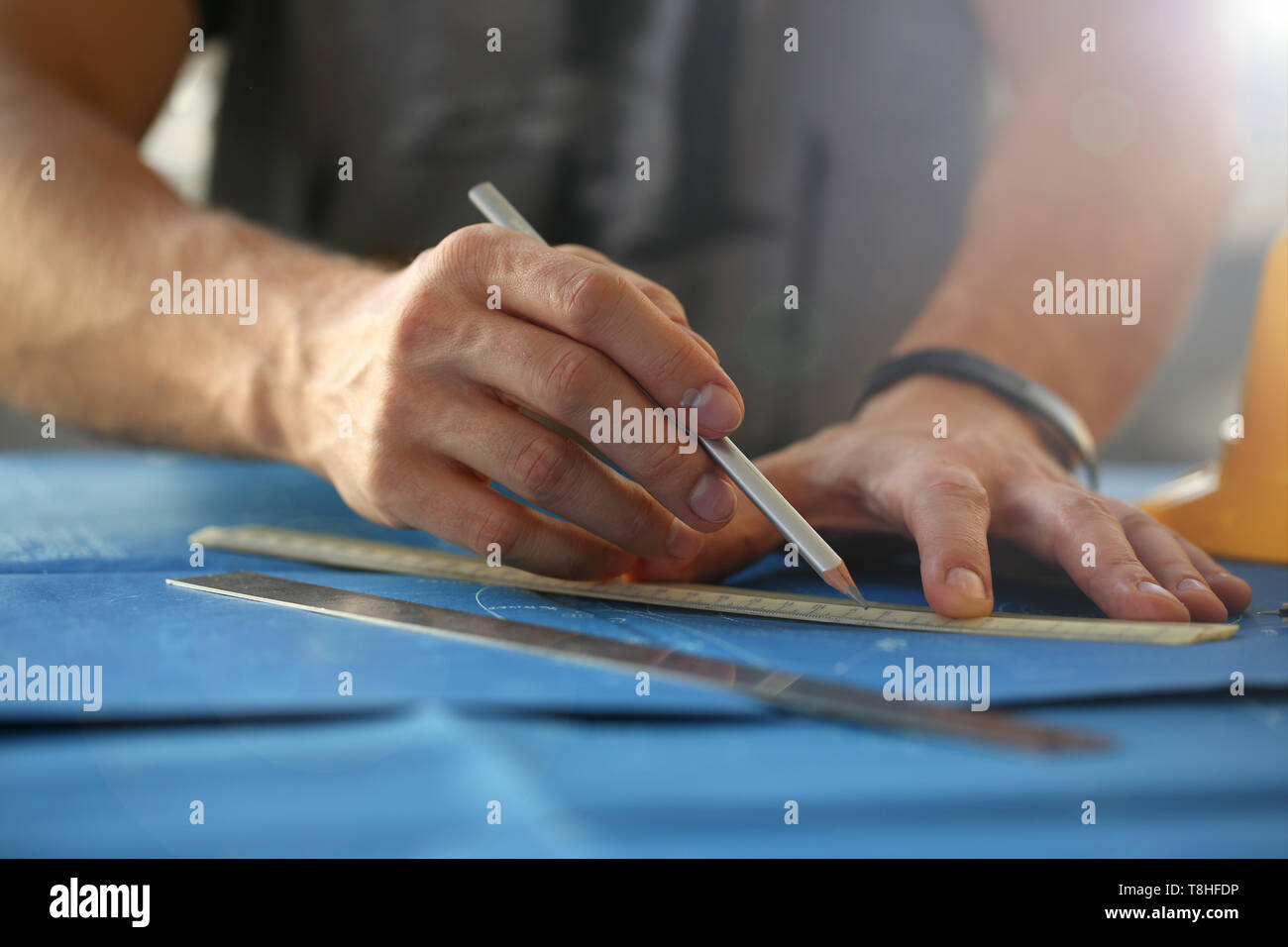 Protractor Compass Pencil Paper Ruler High Resolution Stock Photography ...