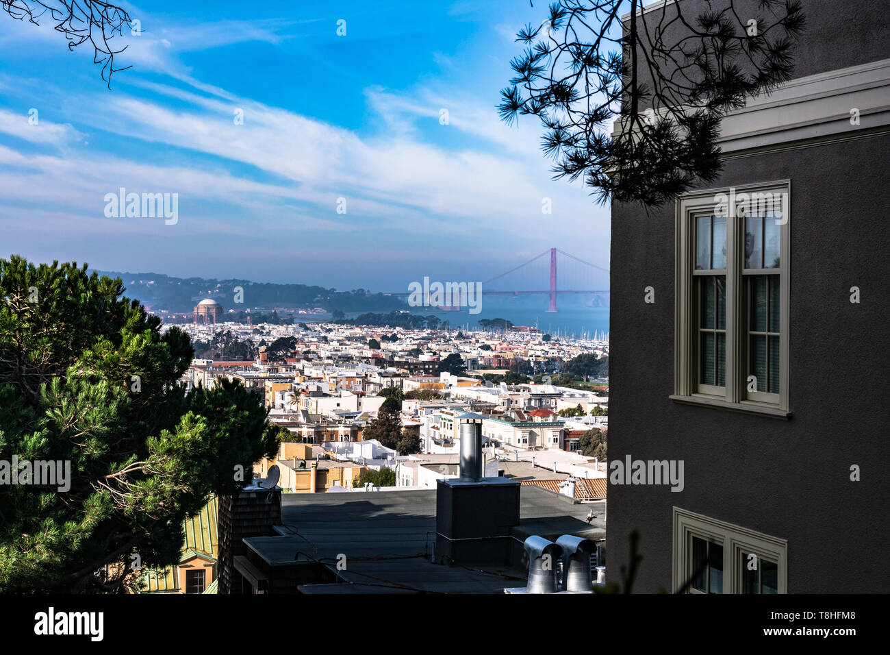 View from Chestnut St, San Francisco, California Stock Photo - Alamy