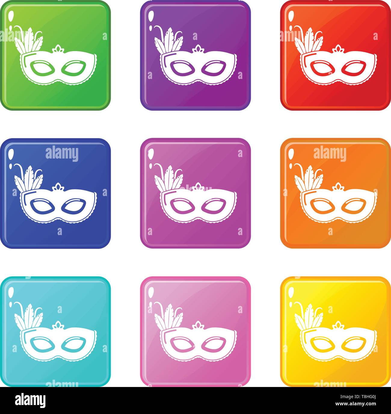 Handmade carnival mask Stock Vector Images - Alamy
