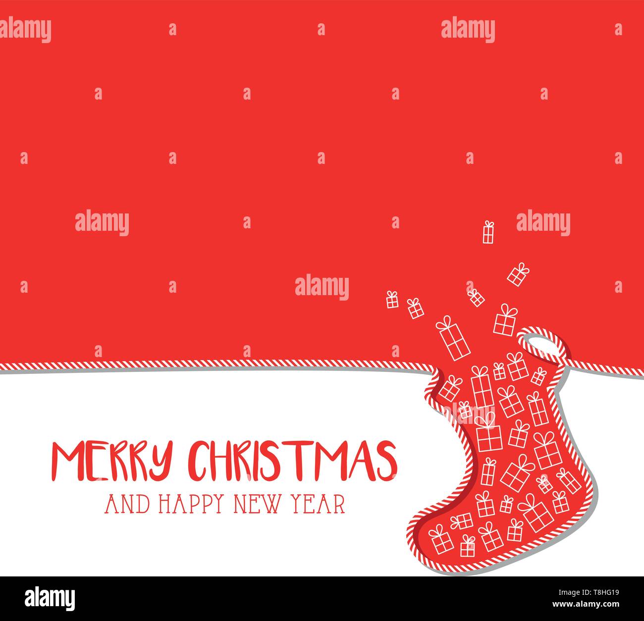 Xmas holiday present santa Stock Vector Images - Alamy