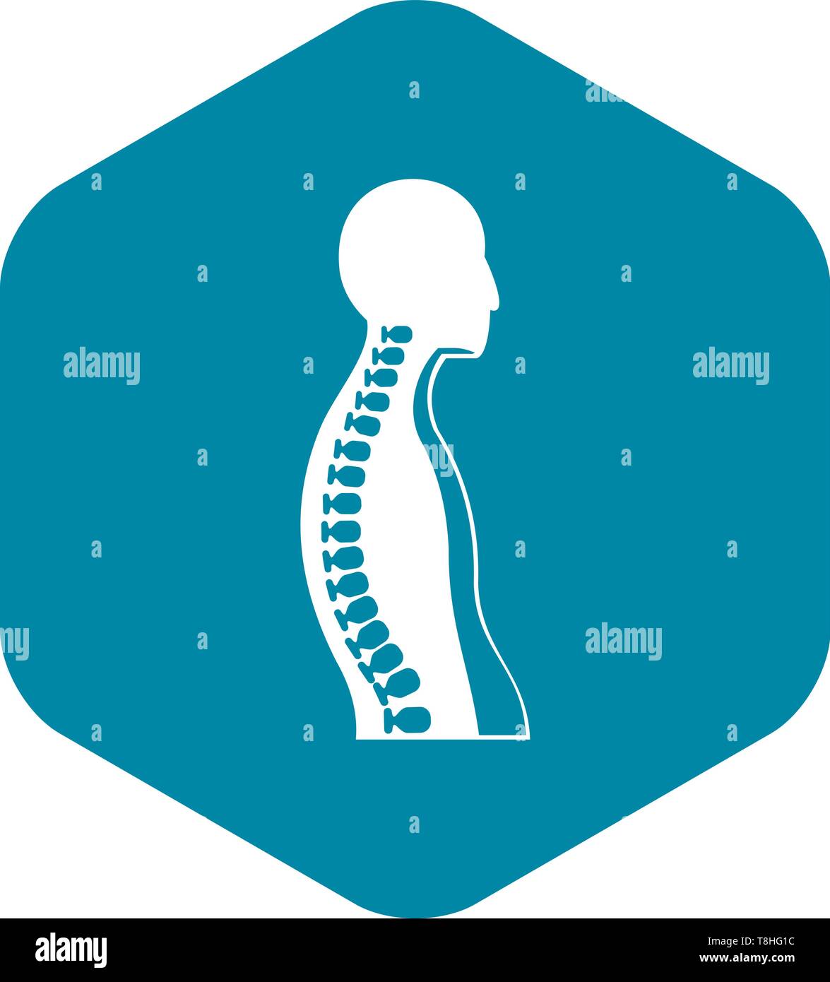 Human spine icon, simple style Stock Vector Image & Art - Alamy
