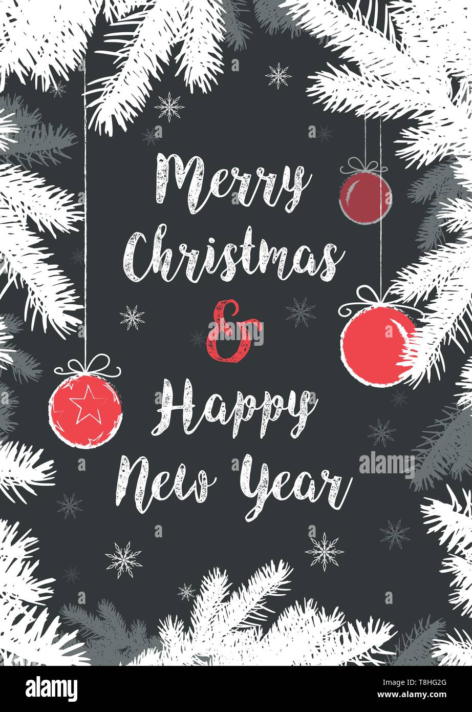 Merry Christmas Chalkboard Art