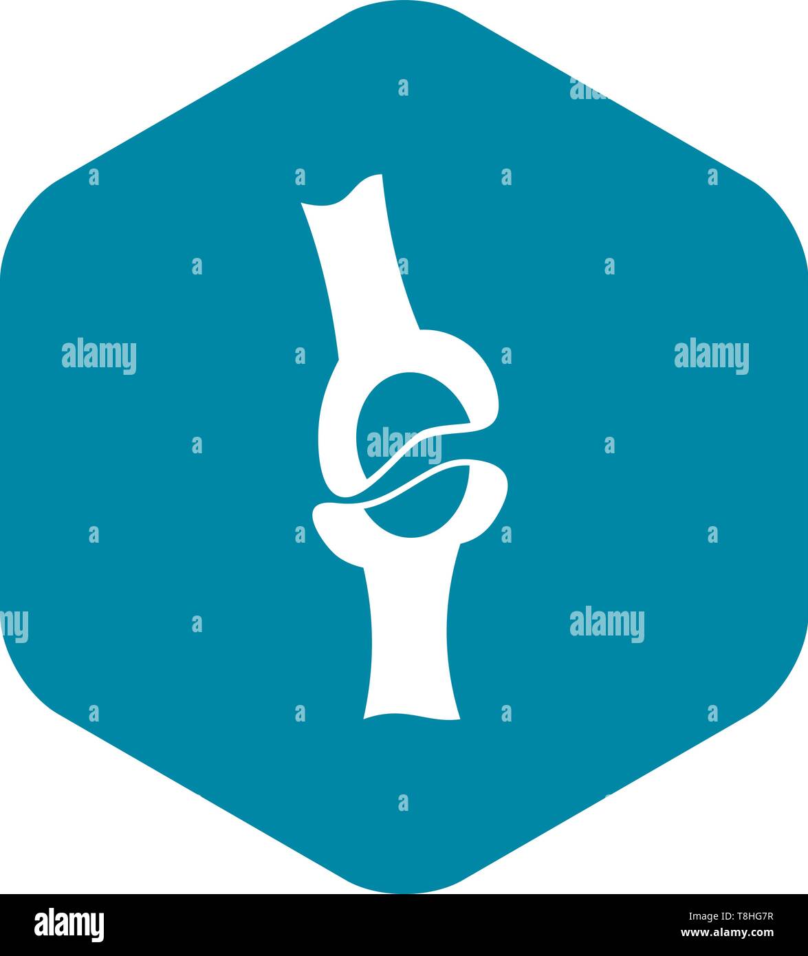 Knee joint icon, simple style Stock Vector Image & Art - Alamy