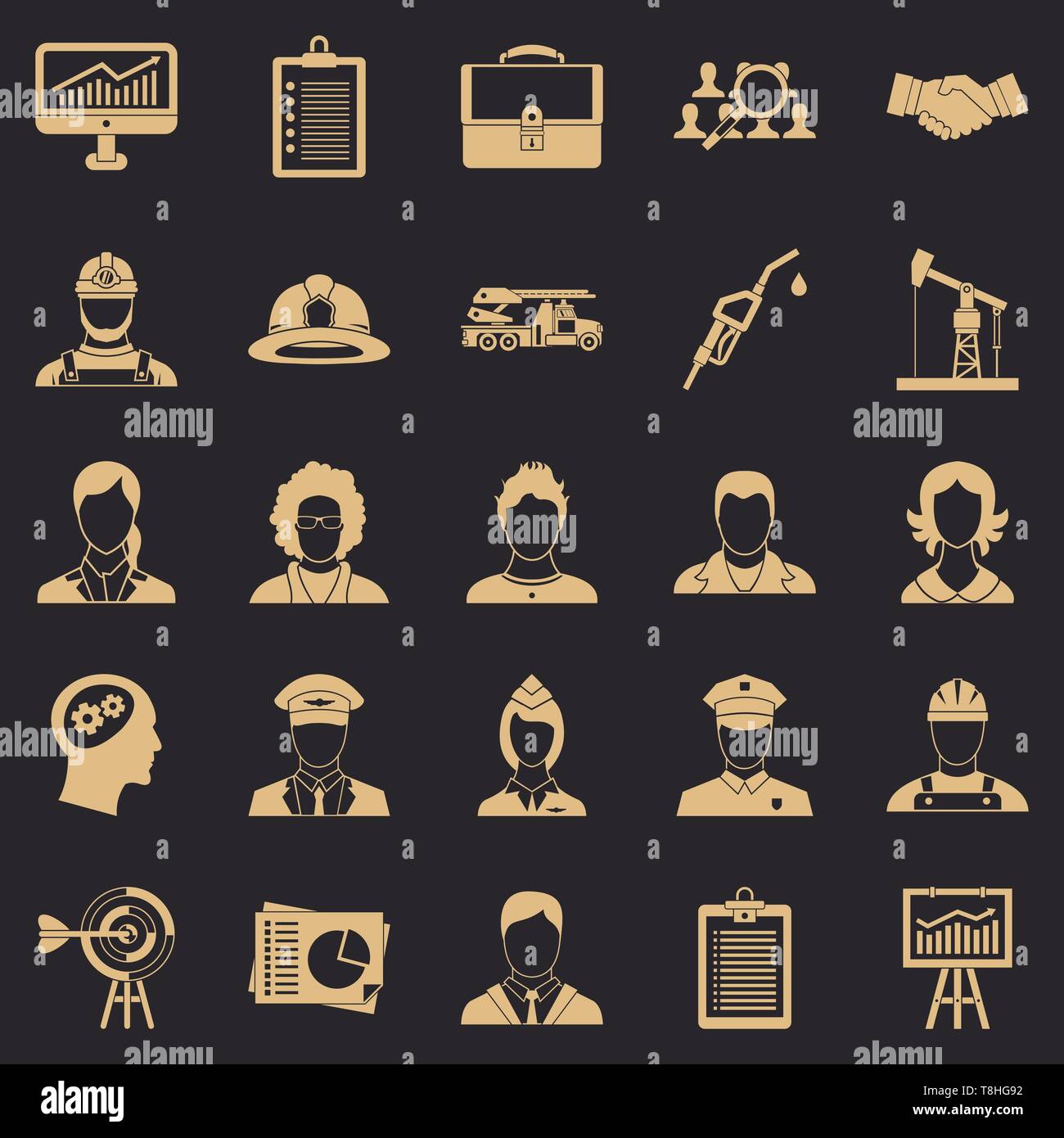 Business proposal icons set, simple style Stock Vector Image & Art - Alamy