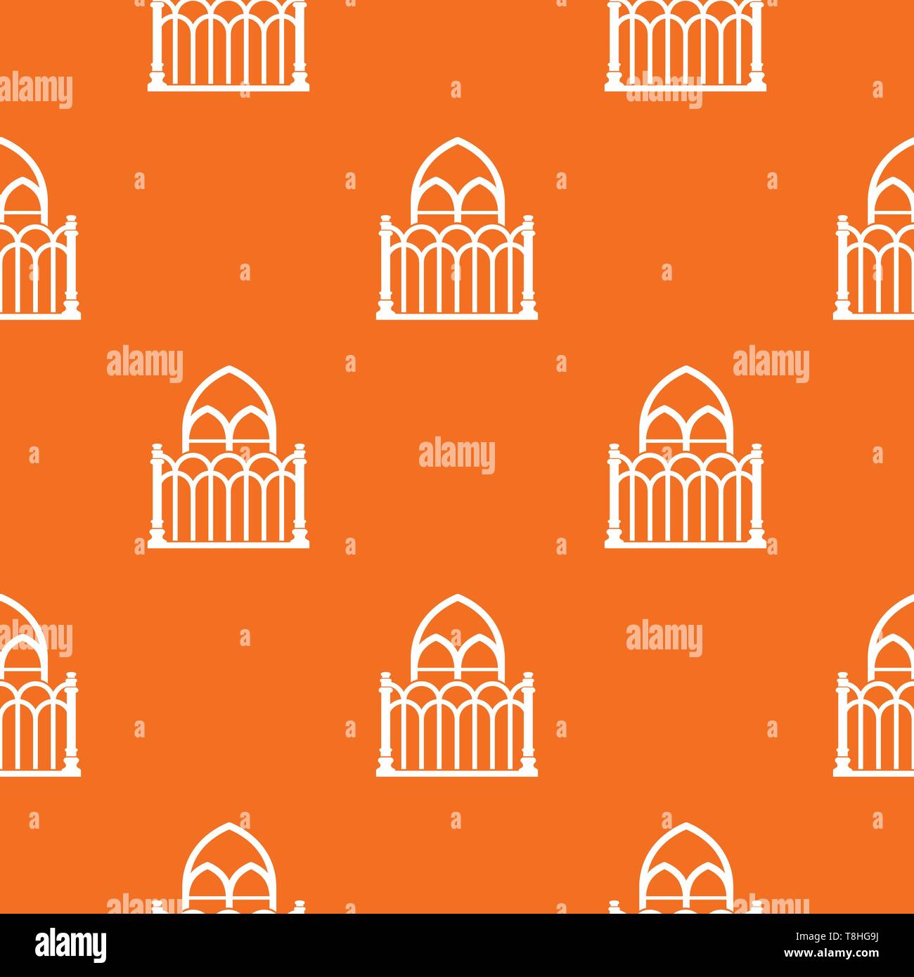 Architecture pattern vector orange Stock Vector Image & Art - Alamy