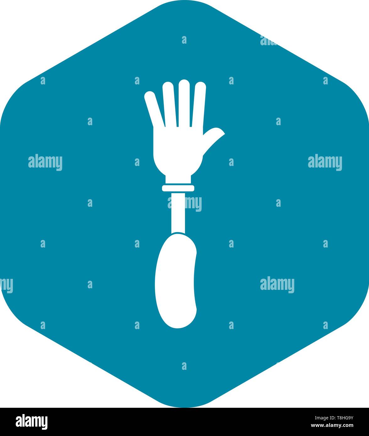 Prosthesis hand icon, simple style Stock Vector Image & Art - Alamy