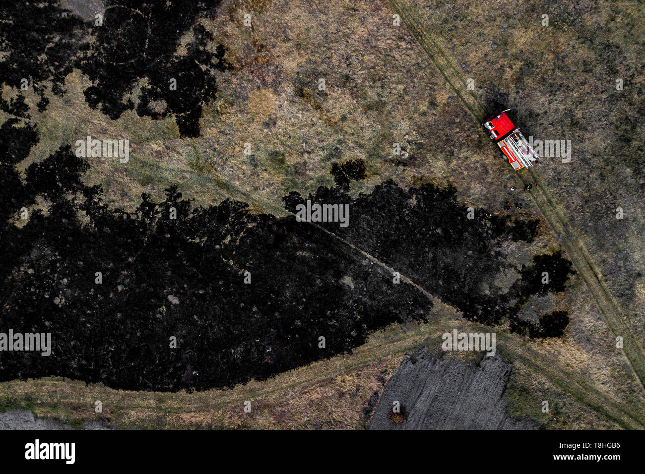 Fire aerial view hi-res stock photography and images - Alamy