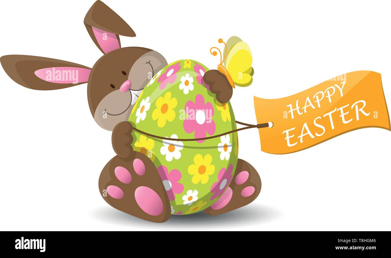 happy easter bunny vector icon symbol Stock Vector Image & Art - Alamy
