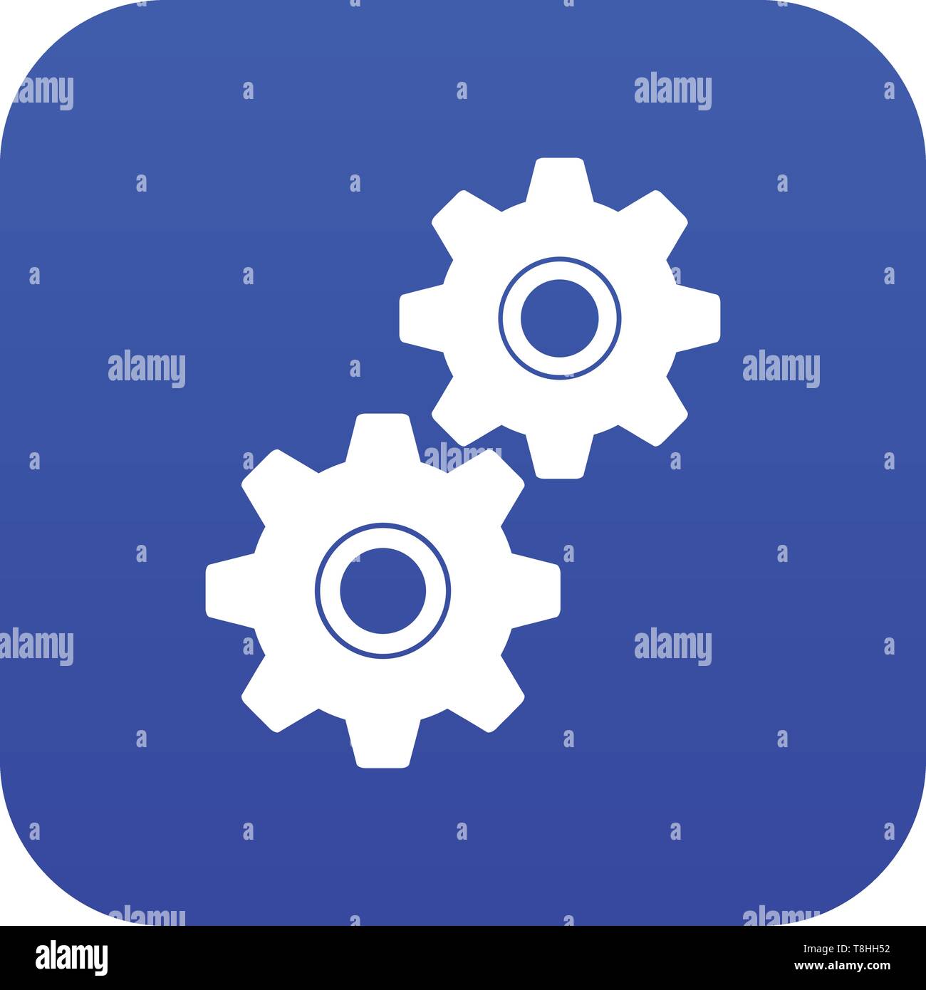 Gear icon digital blue Stock Vector Image & Art - Alamy