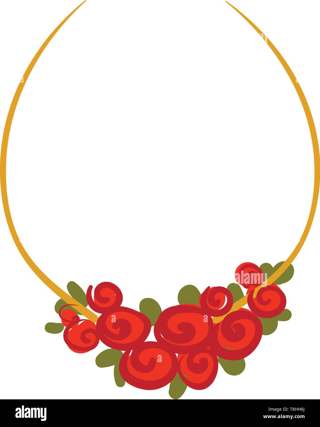 Roses chain Stock Vector Images - Alamy