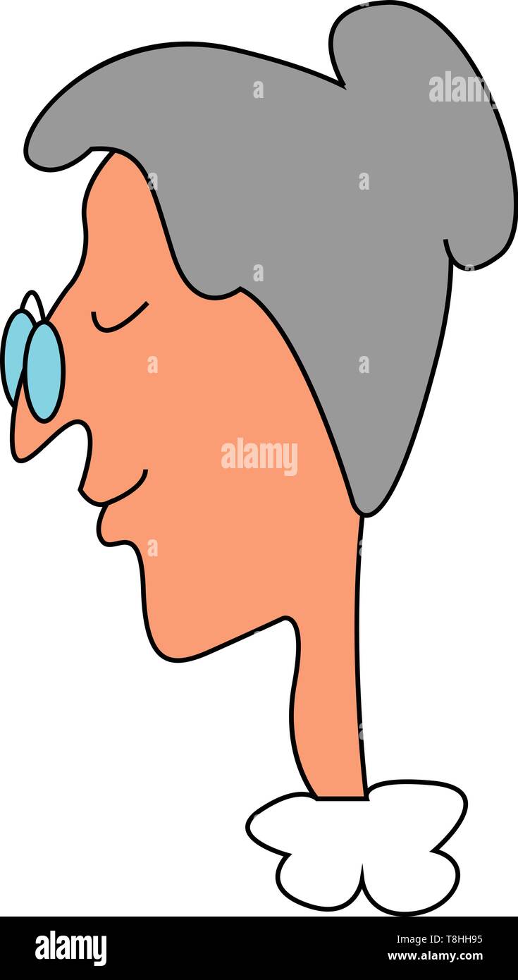 Gray hair senior Stock Vector Images - Alamy